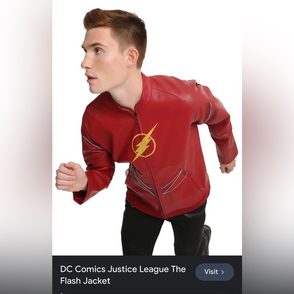 DC Comics | Jackets & Coats | Dc Justice League The Flash Jacket ...